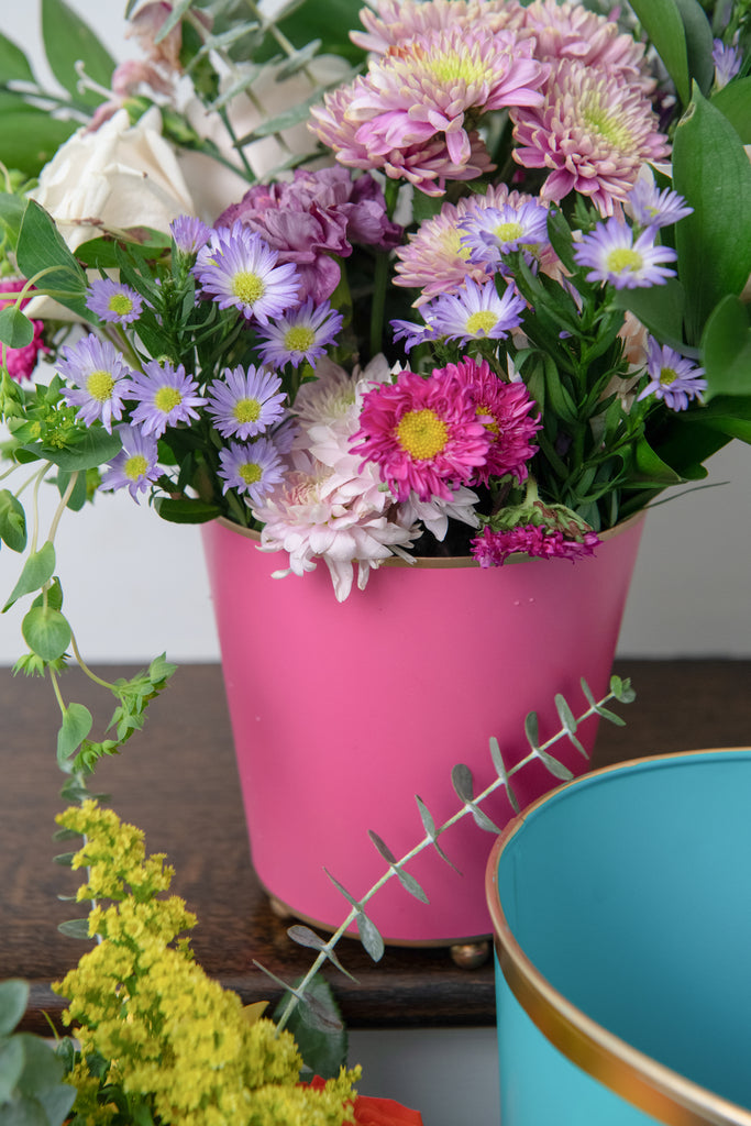 Mattie Round Cachepot Planter Pink – Jaye's Studio Wholesale